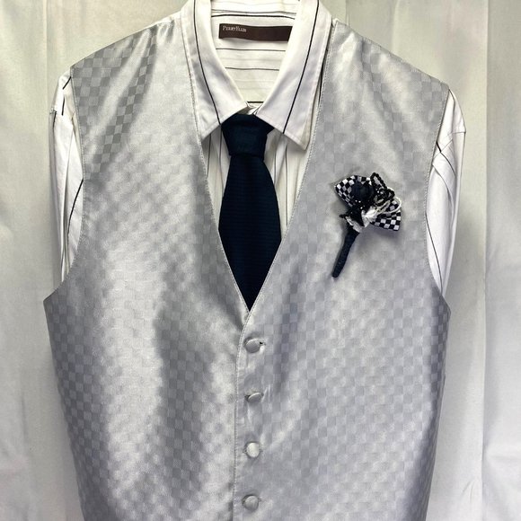 Perry Ellis, Andrew Fezza, Roffe | Other | Matching Shirt Vest Tie And ...